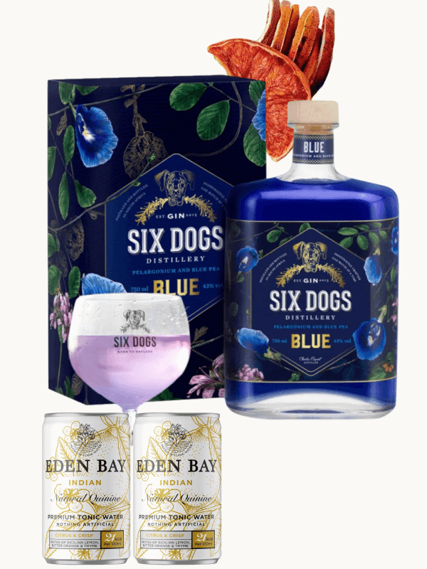 Six Dogs Blue Gin – Sidwell's | Authentic Imported South African Goods